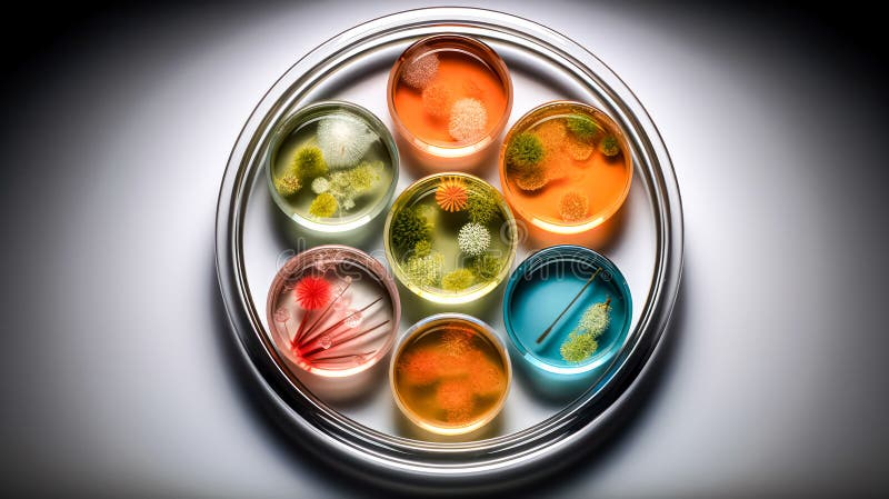 A Laboratory Scene Depicting the Meticulous Study of Bacteria and ...