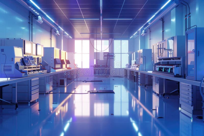 A Laboratory Scene with Many Scientific Tools and Equipment Stock Image ...