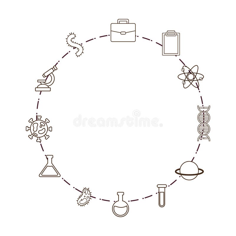 Laboratory Science Equipment Tools Stock Vector - Illustration of ...