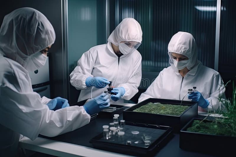 Laboratory, with Scientists Studying the Effects of Medical Marijuana ...