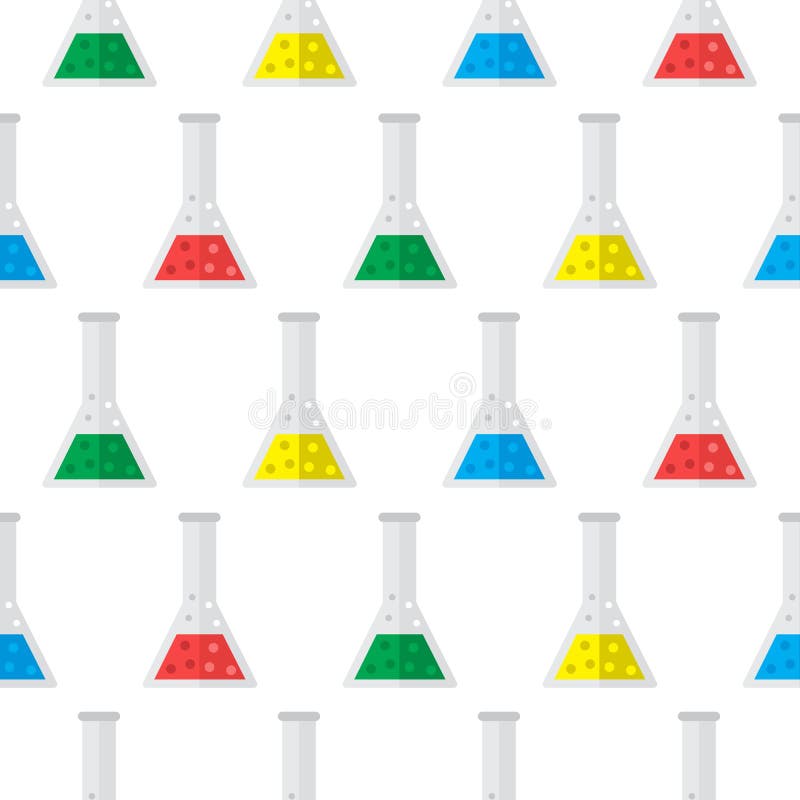 Laboratory seamless stock vector. Illustration of laboratory - 96224420