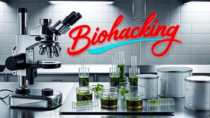 A Laboratory Setting with a Microscope and Lab Object. Concept of Bio ...