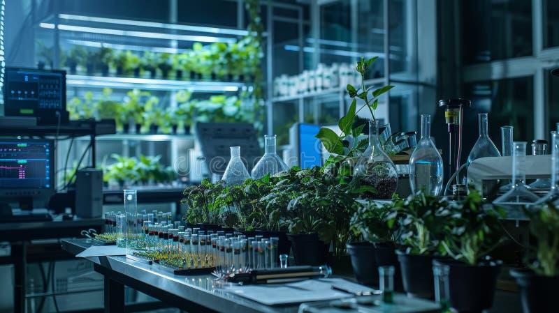 A Laboratory Setting Showcasing the Integration of Nature and Science ...