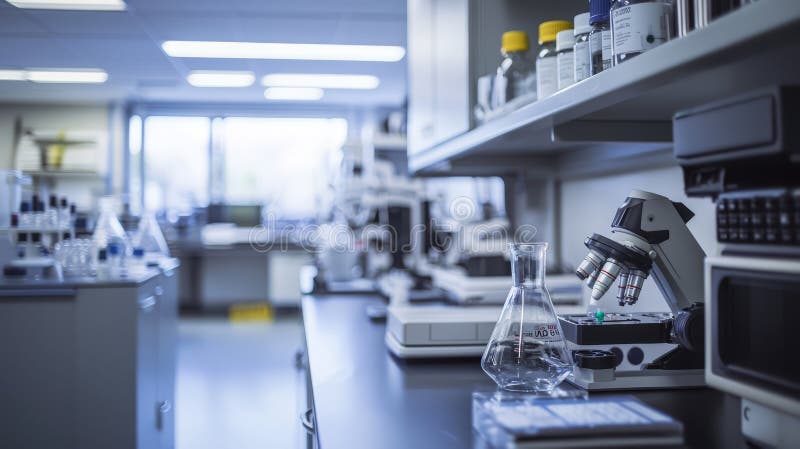 A Laboratory Setting Where Scientists are Testing Products According To ...