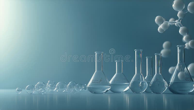 Laboratory Setup with Glassware and Scientific Models for Chemistry ...