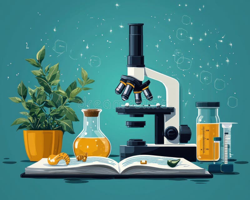 Botany and Biology Research Laboratory Illustration Stock Illustration ...