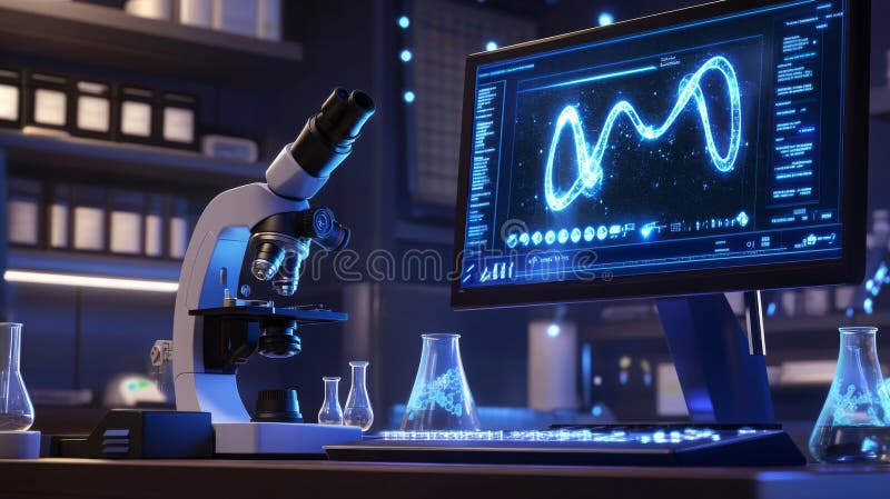 Laboratory Setup Showcasing Advanced Technology and Research Tools for ...