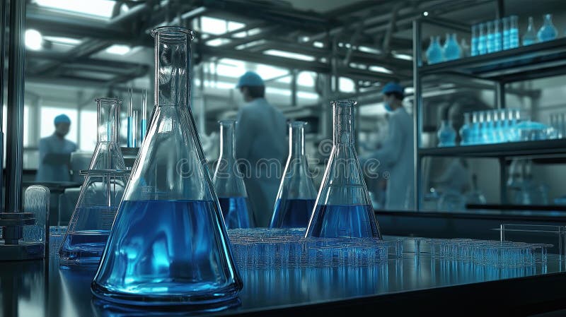 Laboratory Setup with Various Laboratory Equipment and Laboratory ...