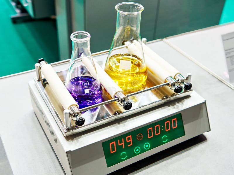 Laboratory Shaker. Sample Testing. Stock Photo - Image of biochemistry ...