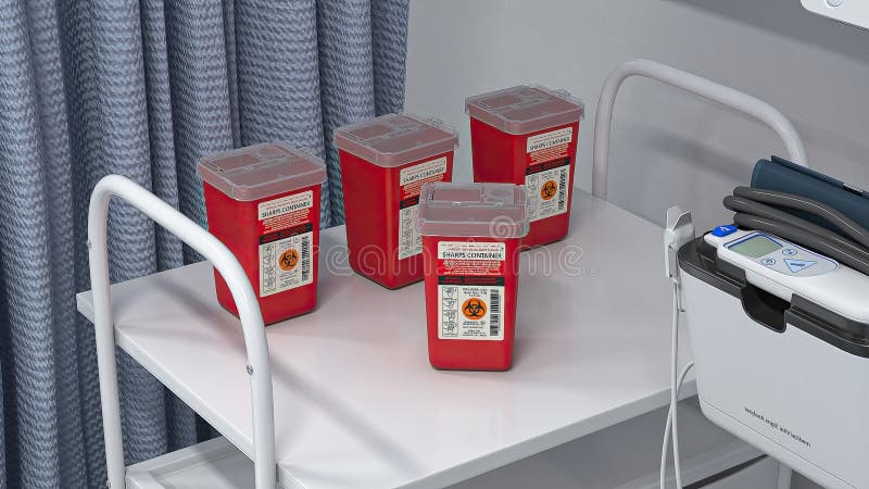 Laboratory Sharps Container Safe Disposal Waste Stock Photos - Free ...