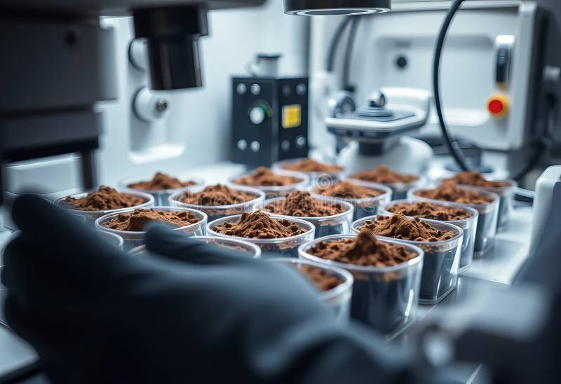 Laboratory Soil Sample Preparation Stock Illustration - Illustration of ...