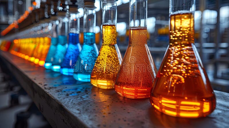 Laboratory Spectrum Science in Color Stock Illustration - Illustration ...