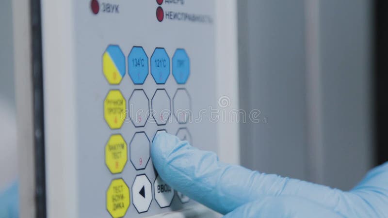 Laboratory Staff Includes Autoclave for Sterilization. Stock Video ...