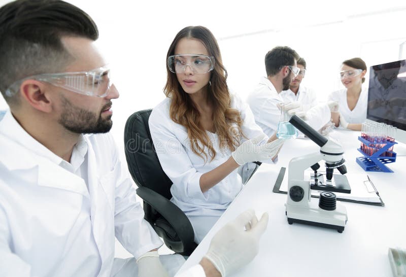 Laboratory Staff in the Workplace Stock Image - Image of chemist ...