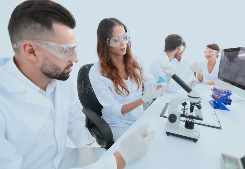 Laboratory Staff in the Workplace Stock Photo - Image of investigation ...