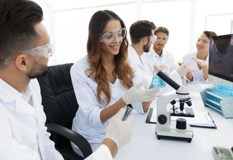 Laboratory Staff in the Workplace Stock Image - Image of adult ...