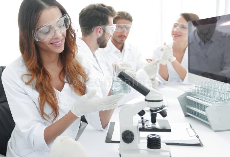 Laboratory Staff in the Workplace Stock Photo - Image of pharmacy ...