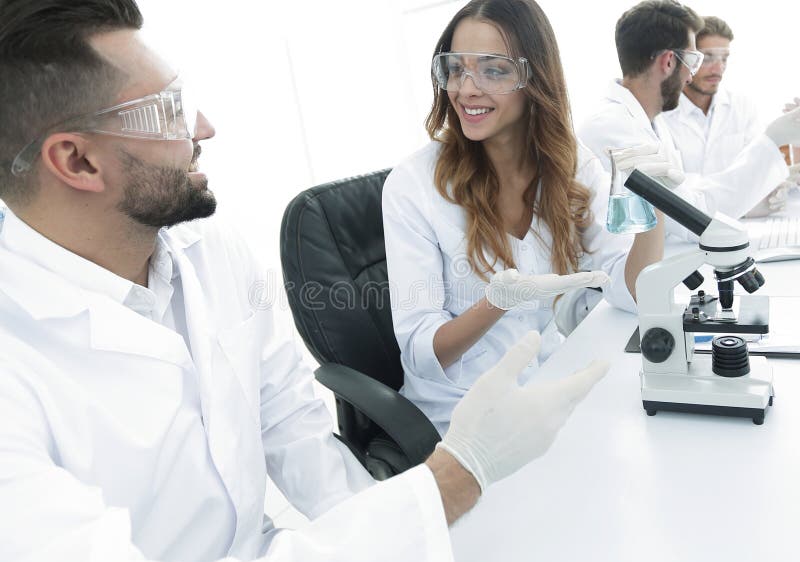 Laboratory Staff in the Workplace Stock Image - Image of biotechnology ...