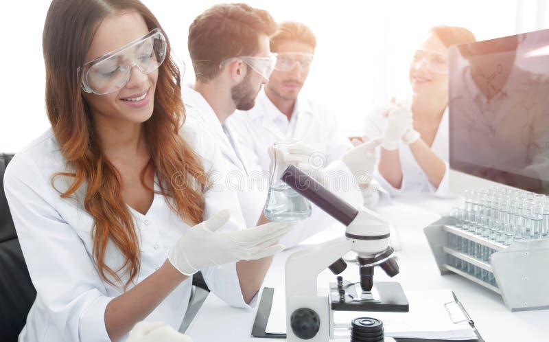 Laboratory Staff in the Workplace Stock Photo - Image of portrait ...