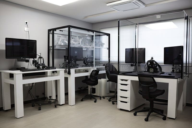 Laboratory with State-of-the-art Equipment, Including 3d Printer and Vr ...