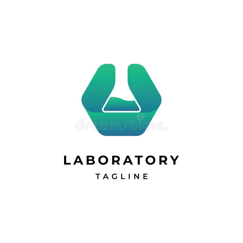 Laboratory Symbol Logo Design Template Stock Vector - Illustration of ...