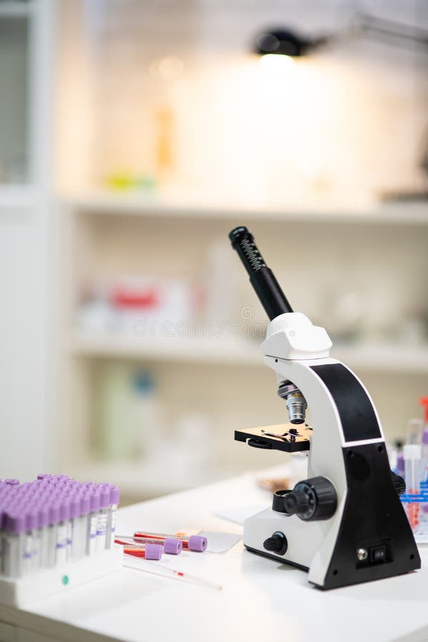 A Laboratory Table , Medicine on the Table Stock Image - Image of ...