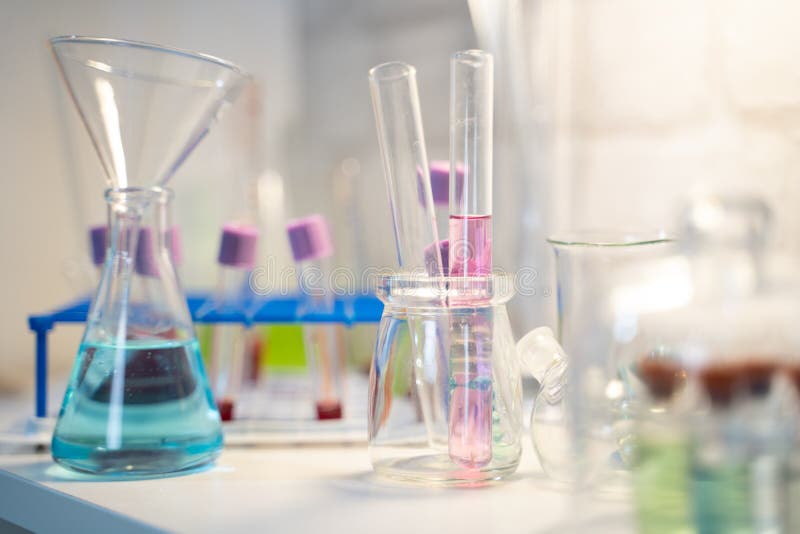 A laboratory table stock photo. Image of clinical, technology - 177322154