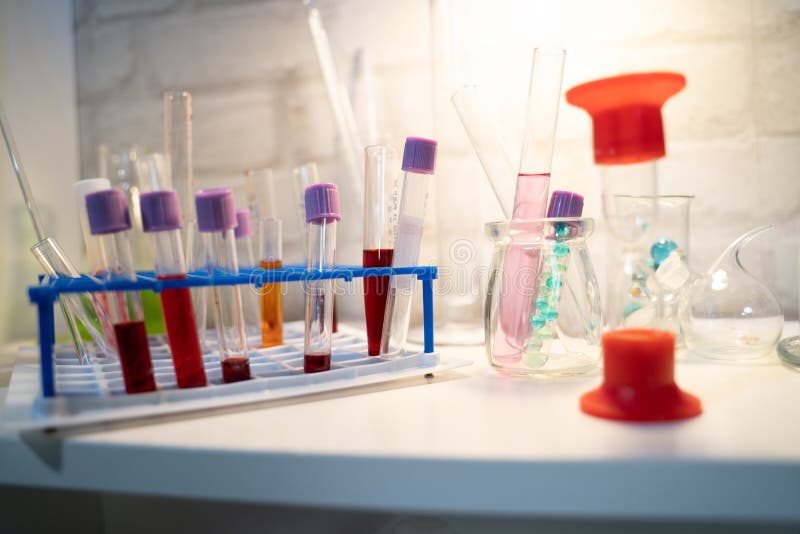 A laboratory table stock image. Image of medicine, scientist - 177322231