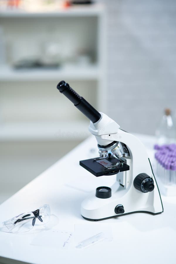 A laboratory table stock image. Image of scientific - 177323215