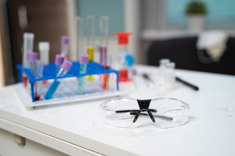 A laboratory table stock photo. Image of biotechnology - 177323444