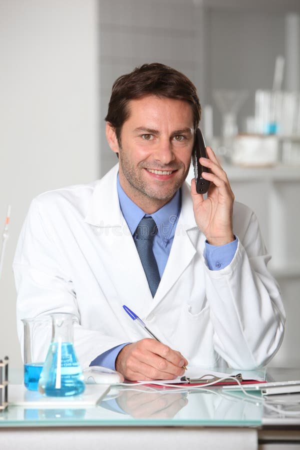 Laboratory Technician Doing Work Stock Image - Image of conduct ...