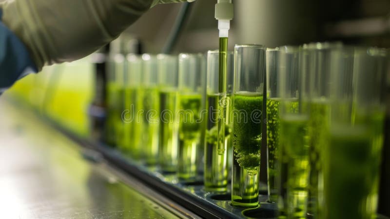 In a Laboratory a Technician Extracts Lipids from a Test Tube Filled ...