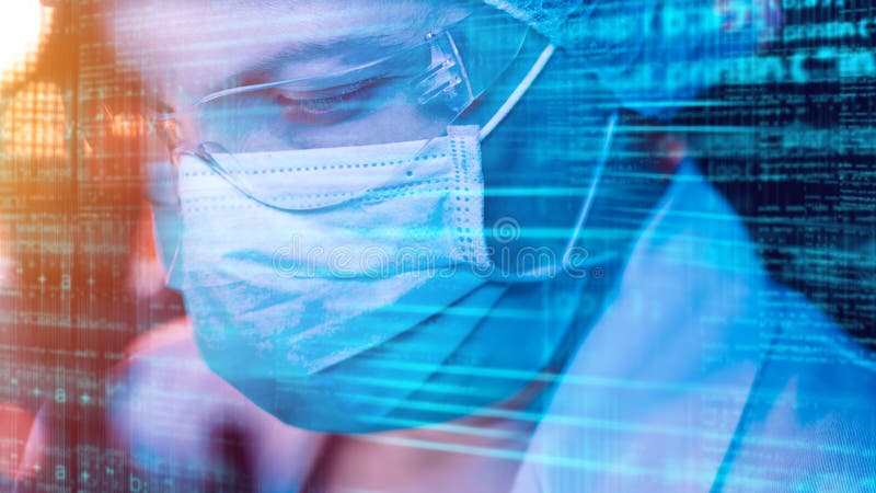 Laboratory Technician Working on Computer Stock Photo - Image of ...