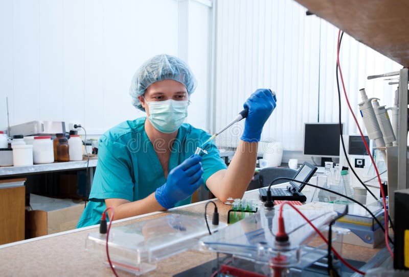 Laboratory test stock photo. Image of glove, glasses - 24846144