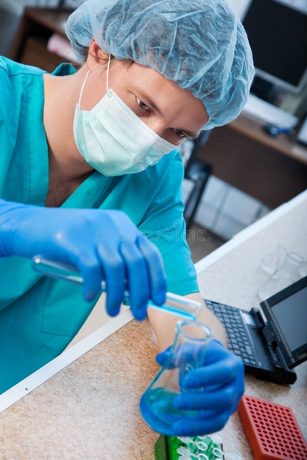 Laboratory test stock image. Image of blue, chemical - 26757577