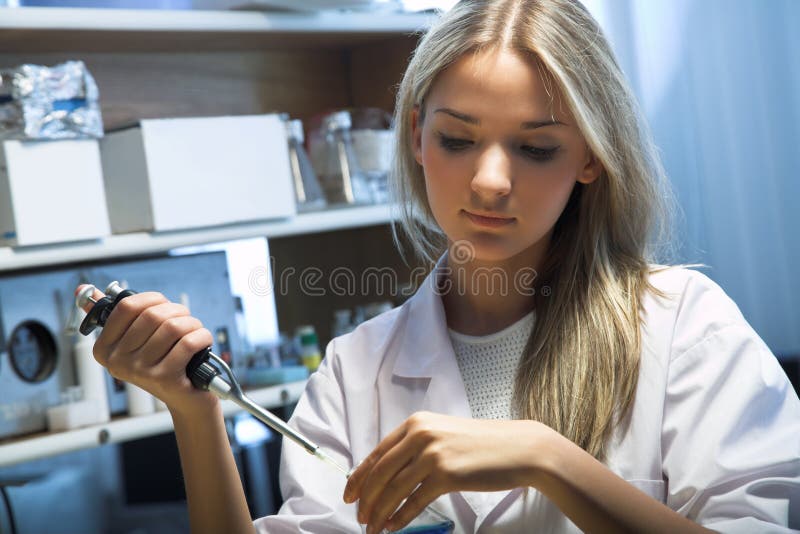 Laboratory test stock image. Image of hand, people, dropper - 26192281