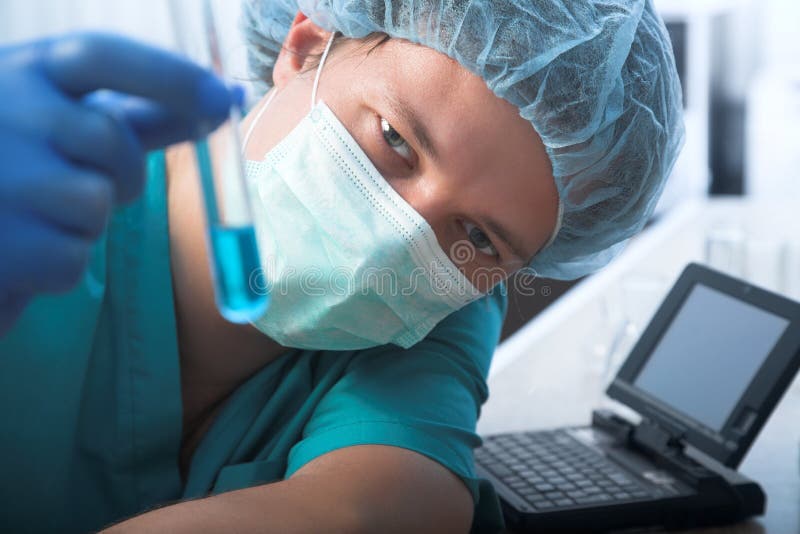 Laboratory test stock photo. Image of medical, blue, biology - 28732592