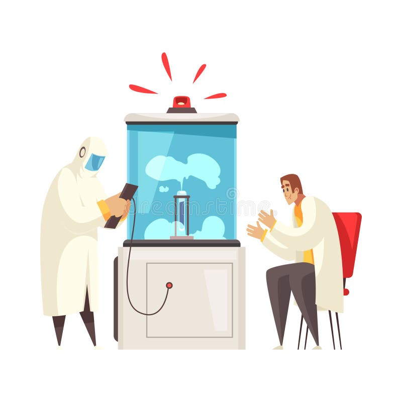 Laboratory Test Doodle Composition Stock Illustration - Illustration of ...
