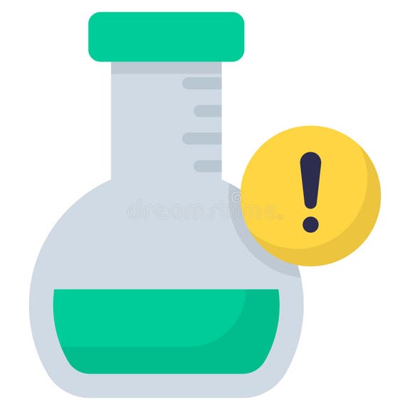 Laboratory test flat icon stock vector. Illustration of atom - 259971520