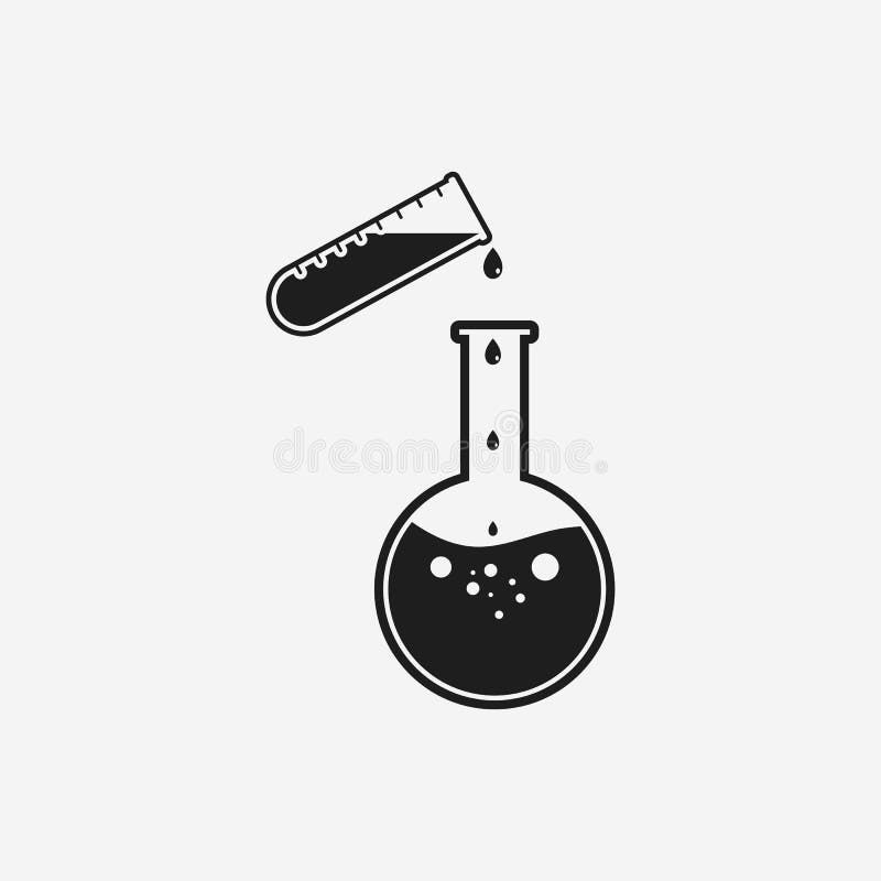 Laboratory Test Icon. stock vector. Illustration of tube - 181691964