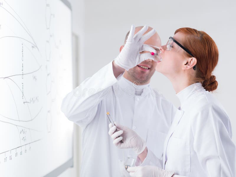Laboratory test on people stock image. Image of chemist - 31258283
