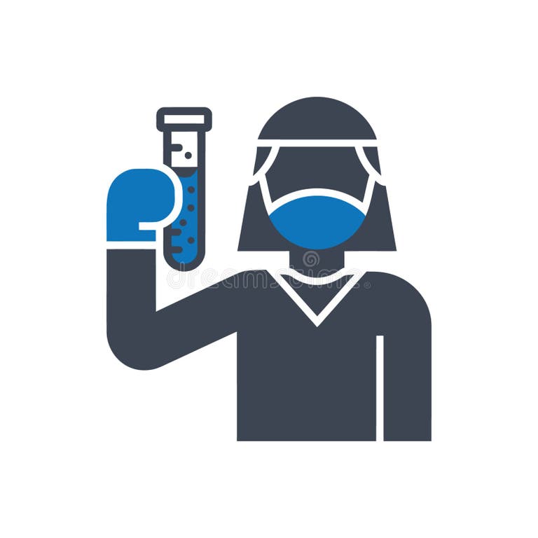 Laboratory Test Technician Icon Stock Vector - Illustration of ...