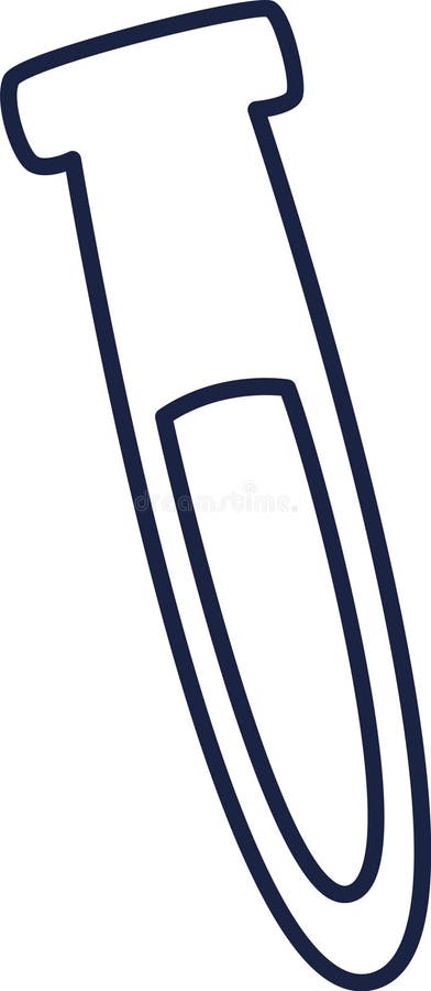 Laboratory Test Tube Doodle Stock Vector - Illustration of medical ...