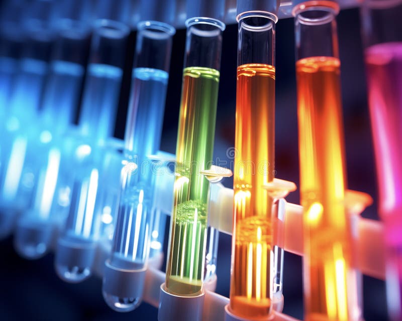 Laboratory test tubes stock illustration. Illustration of laboratory ...