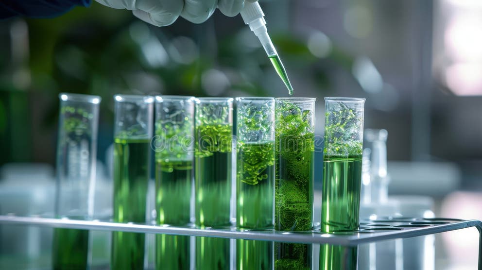 The Laboratory Test Tubes.AI Generated Image Stock Photo - Image of ...