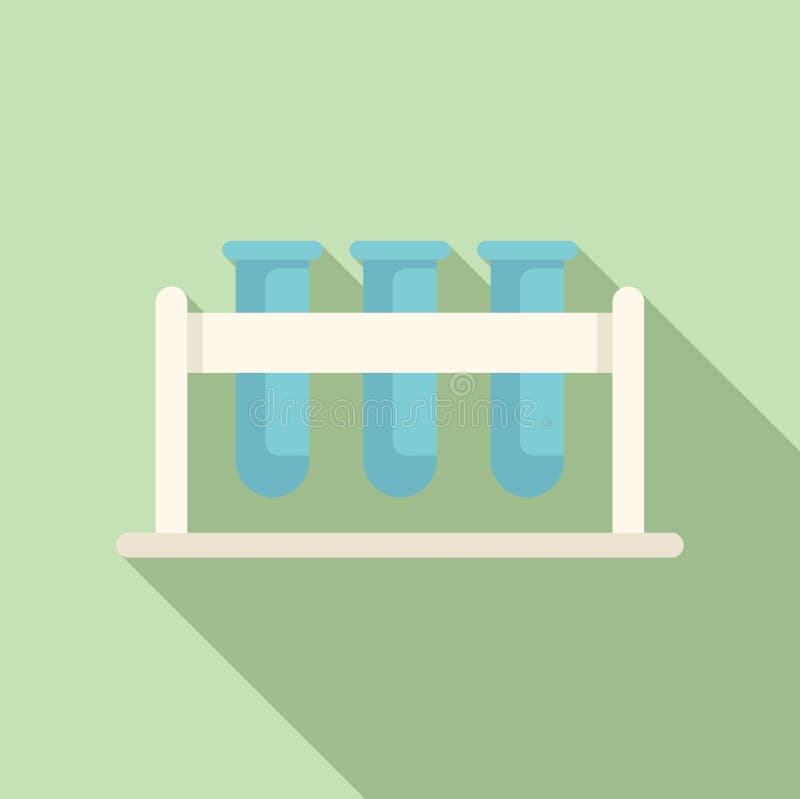 Laboratory Test Tubes Holding Blue Liquid in a Test Tube Rack Stock ...