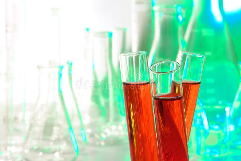 Laboratory Test Tubes in Science Research Lab Stock Image - Image of ...