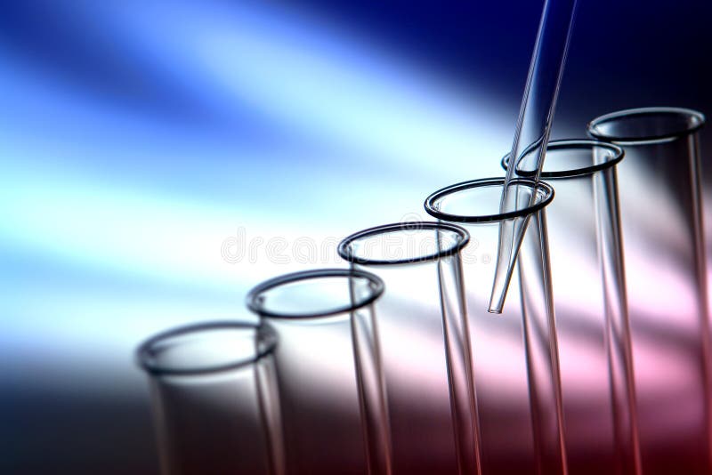 Laboratory Test Tubes in Science Research Lab Stock Photo - Image of ...