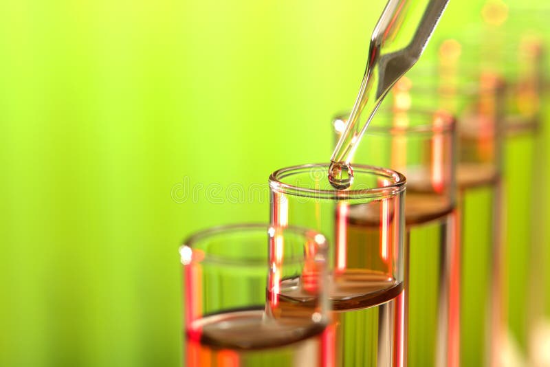 Laboratory Test Tubes in Science Research Lab Stock Image - Image of ...