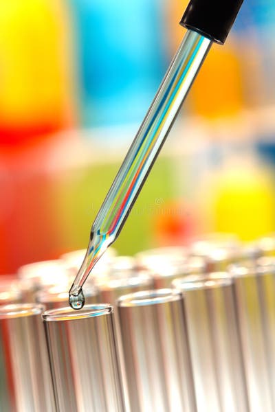 Laboratory Test Tubes in Science Research Lab Stock Image - Image of ...